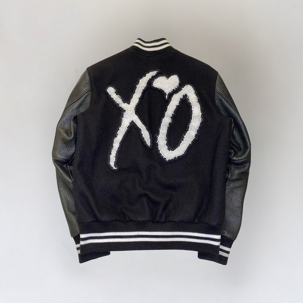 Handmade Weeknd XO Varsity Jacket Black and White Handmade Cosplay