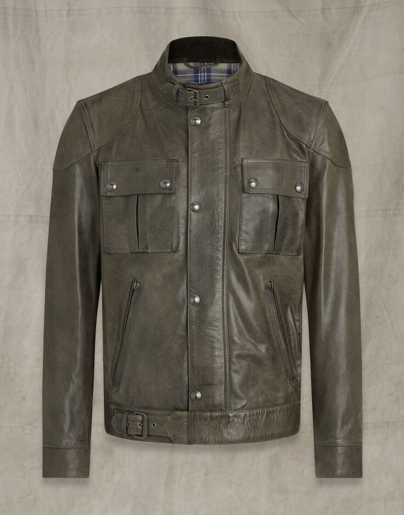 Handmade Gangster Leather Jacket – oxandbullsleather